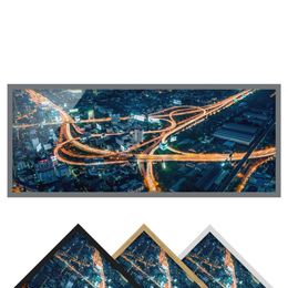 Bilderwelten Bild mit Rahmen Eine Nacht in Bangkok