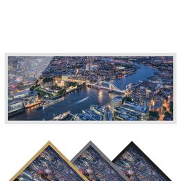Bilderwelten Bild mit Rahmen Nachts in London