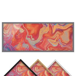 Bilderwelten Bild mit Rahmen Spiel der Farben Goldenes Feuer