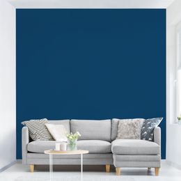 Bilderwelten Fototapete Vliestapete Unifarben Wandtapete einzigartig - Preussisch-Blau - Deko Wohnzimmer Schlafzimmer