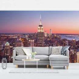 Bilderwelten Fototapete Sonnenuntergang Manhattan New York City