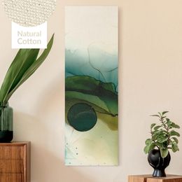 Bilderwelten Leinwandbild Goldener Waldspaziergang