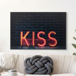 Wechselbild Kiss - Neonsign