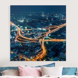 Bilderwelten Leinwandbild Eine Nacht in Bangkok