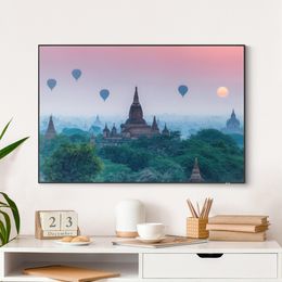 Wechselbild Hei&szlig;luftballons &uuml;ber Tempelanlage