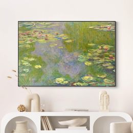 Wechselbild Claude Monet - Gr&uuml;ne Seerosen