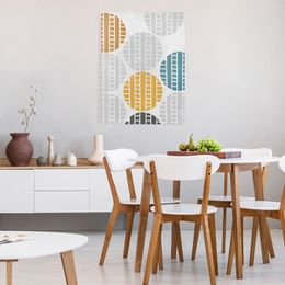 Bilderwelten Leinwandbild Reifenspuren auf Asphalt - Abstrakt,Kunst - Wohnzimmer Wandbilder, Bilderwand gestalten, Bilder auf Leinen, Bilderdruck