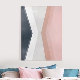 Bilderwelten Leinwandbild Zufallswinkel - Abstrakt,Kunst - Wohnzimmer Wandbilder, Bilderwand gestalten, Bilder auf Leinen, Bilderdruck