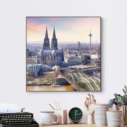 Wechselbild K&ouml;ln Skyline mit Dom