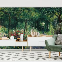 Bilderwelten Fototapete Natur modern Wandtapete gr&uuml;n - Auguste Renoir - Frauen im Garten - Landschaft Wohnzimmer Schlafzimmer