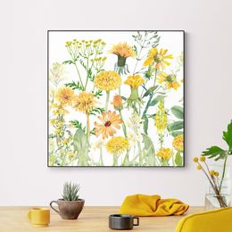 Wechselbild Aquarellierte Blumenwiese in Gelb