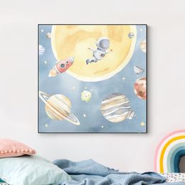 Wechselbild Aquarell Unser Planetensystem