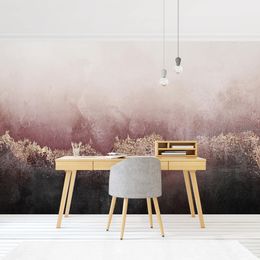 Bilderwelten Fototapete Goldene D&auml;mmerung Rosa