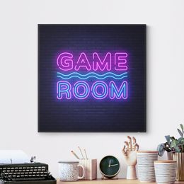 Wechselbild Neon Schrift Game Room