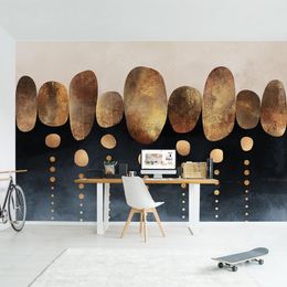 Bilderwelten Fototapete Abstrakte goldene Steine