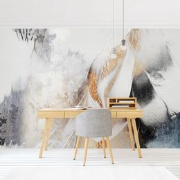 Bilderwelten Fototapete Goldene abstrakte Wintermalerei