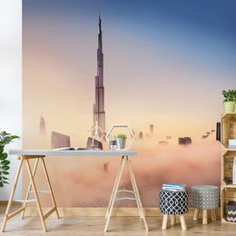 Bilderwelten Fototapete Himmlische Skyline von Dubai