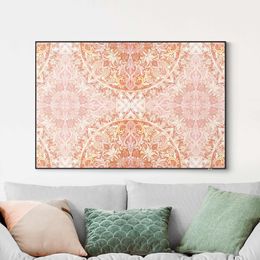 Wechselbild Mandala Aquarell Ornament orange