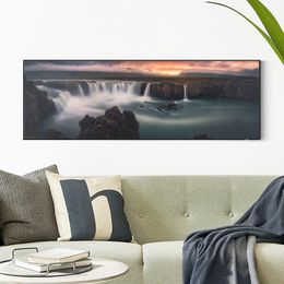 Wechselbild Go&eth;afoss Wasserfall in Island