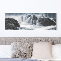 Wechselbild Wasserfall in Finnland