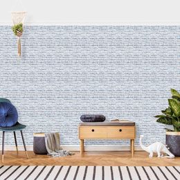 Bilderwelten Fototapete Vliestapete Illustration Aquarell blau - Aquarell Struktur in Indigo - Deko Wohnzimmer Schlafzimmer