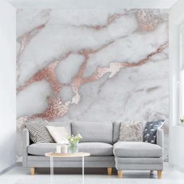 Bilderwelten Fototapete Mamoroptik mit Glitzer sebstklebende Tapeten & Vliestapeten inkl. Kleister Wohnzimmer,K&uuml;che,Esszimmer