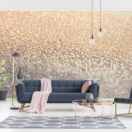 Bilderwelten Mustertapete Goldene Glitzerlandschaft