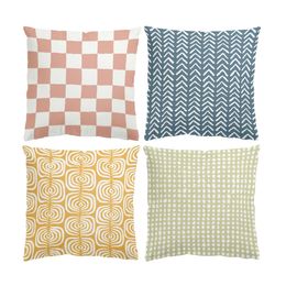 Bilderwelten Dekokissen 4er Set bunt Pop Art - Ethnomuster Set I - Geometrisch Jugendzimmer