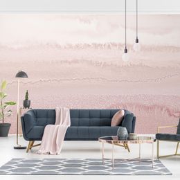 Bilderwelten Mustertapete Spiel der Farben in Rosa