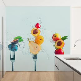 Bilderwelten Fototapete Kulinarisch Fotomontage Wandtapete einzigartig - Fruchtsalat - Deko K&uuml;che