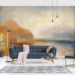 Bilderwelten Fototapete Natur modern Wandtapete pastell - William Turner - Monte Rosa - Landschaft Wohnzimmer Schlafzimmer