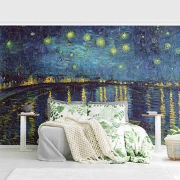 Bilderwelten Fototapete Vincent van Gogh - Sternennacht &uuml;ber der Rh&ocirc;ne