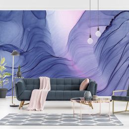 Bilderwelten Fototapete originell Abstrakt Wandtapete violett - Meliertes Violett - Deko Wohnzimmer Schlafzimmer