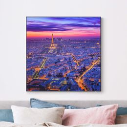 Wechselbild Paris bei Nacht