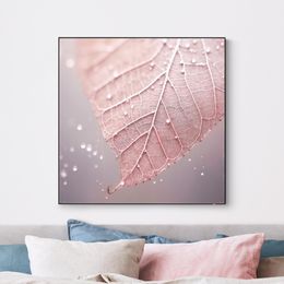 Wechselbild Rosa Blatt Close-Up