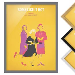 Bilderwelten Bild mit Rahmen - Hochformat Filmposter Some like it hot