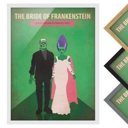 Bilderwelten Bild mit Rahmen - Hochformat Filmposter The Bride of Frankenstein