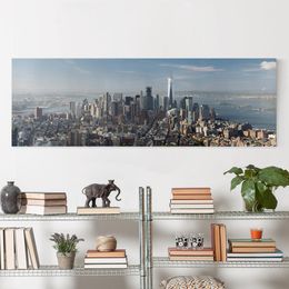 Bilderwelten Leinwandbild - Panorama Blick vom Empire State Building