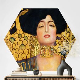 Bilderwelten Hexagon Fototapete Gustav Klimt - Judith I