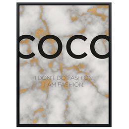 Bilderwelten Leinwandbild - Hochformat Coco - I don't do fashion