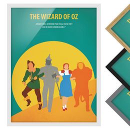 Bilderwelten Bild mit Rahmen - Hochformat Filmposter The Wizard of Oz