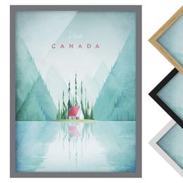 Bilderwelten Bild mit Rahmen - Hochformat Reiseposter - Canada