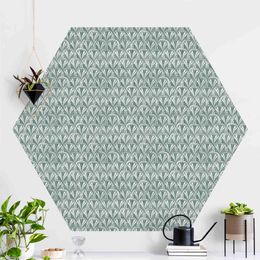 Bilderwelten Hexagon Tapete Vliestapete Vintage Wandtapete bunt - Vintage Muster Art Deco B&ouml;gen - Geometrisch Wohnzimmer Schlafzimmer