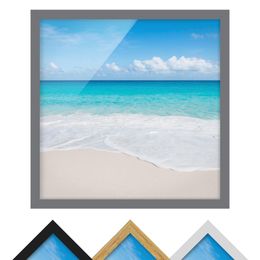 Bilderwelten Bild mit Rahmen Blaue Welle