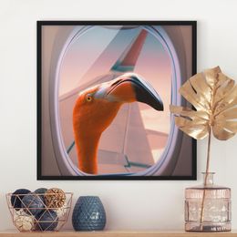 Bilderwelten Bild mit Rahmen Sitzplatz am Fenster