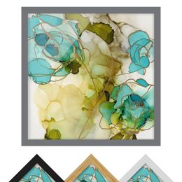 Bilderwelten Bild mit Rahmen Blumenfacetten in Aquarell