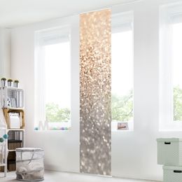 Bilderwelten Schiebegardine Goldene Glitzerlandschaft