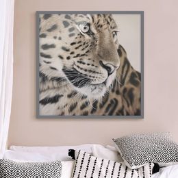 Bilderwelten Bild mit Rahmen Der Leopard