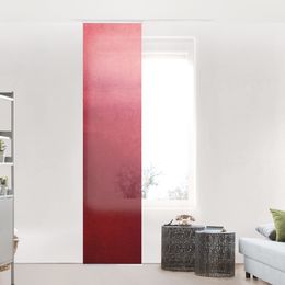 Bilderwelten Schiebegardine originell Abstrakt Klett oder Keder rot - Rote Wüste - Deko Schiebevorhang Wohnzimmer Schlafzimmer