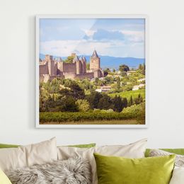 Bilderwelten Bild mit Rahmen Burg im Gr&uuml;nen